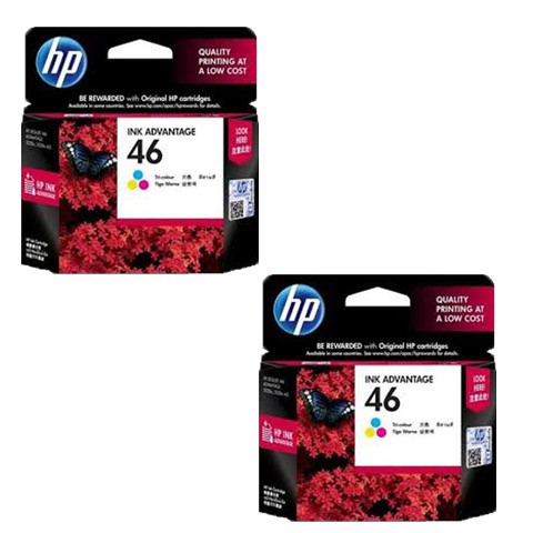 HP 46 Color Original Ink Cartridge (แพคคู่) - dsshop688 - ThaiPick