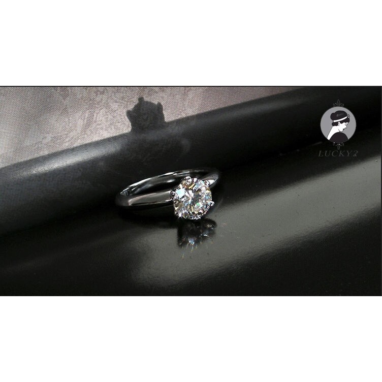 แหวนหมั้นแต่งงานแฮนด์เมด lolitaire 1 . 5 ct cz 925 - lucky2.th - ThaiPick