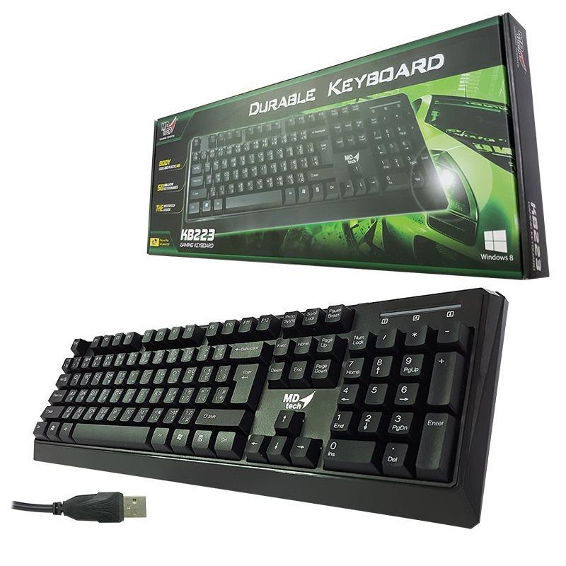 Itim MD-TECH Keyboard USB KB-223 (Black)คีย์บอร์ดคอมพิวเตอร์ คีย์บอร์ด ...