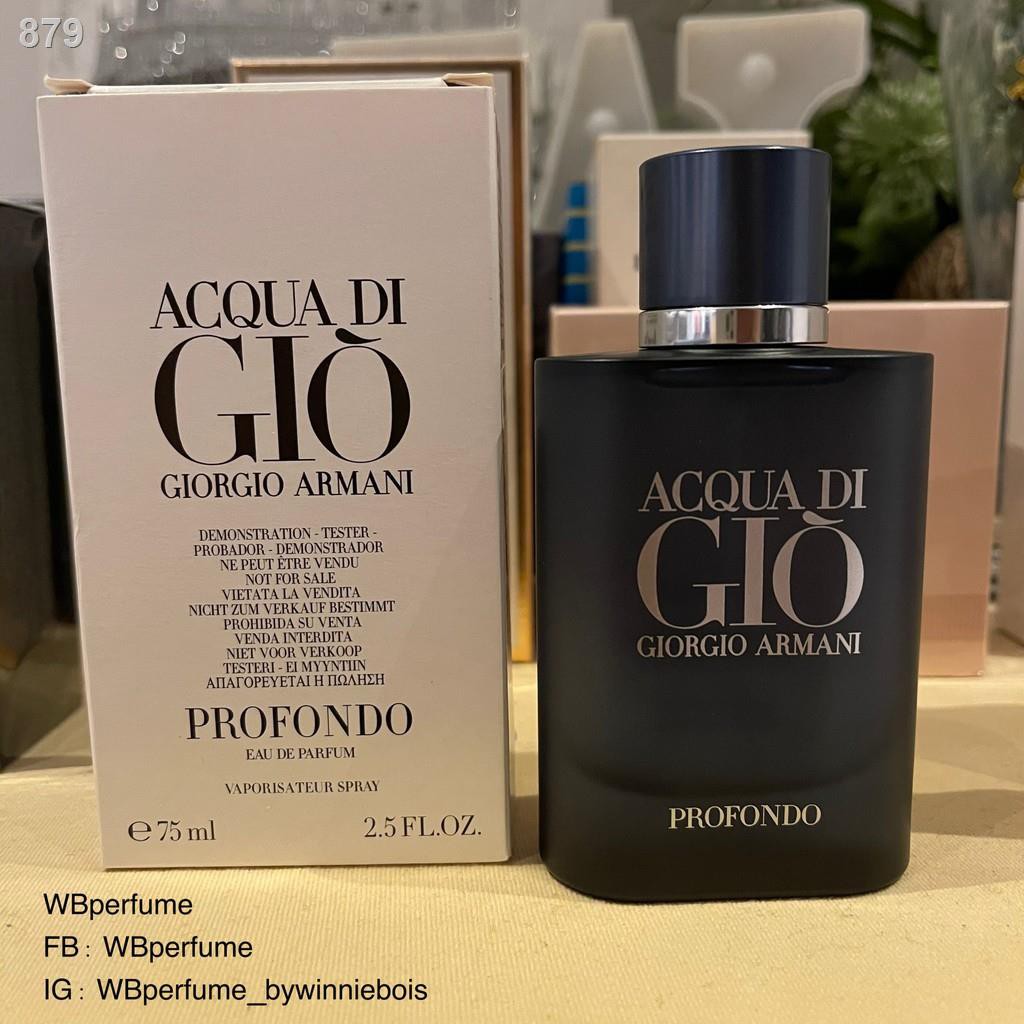 ♣น้ำหอมแท้100 Giorgio Armani Acqua Di Gio Homme Profondo Edp ขนาด 75