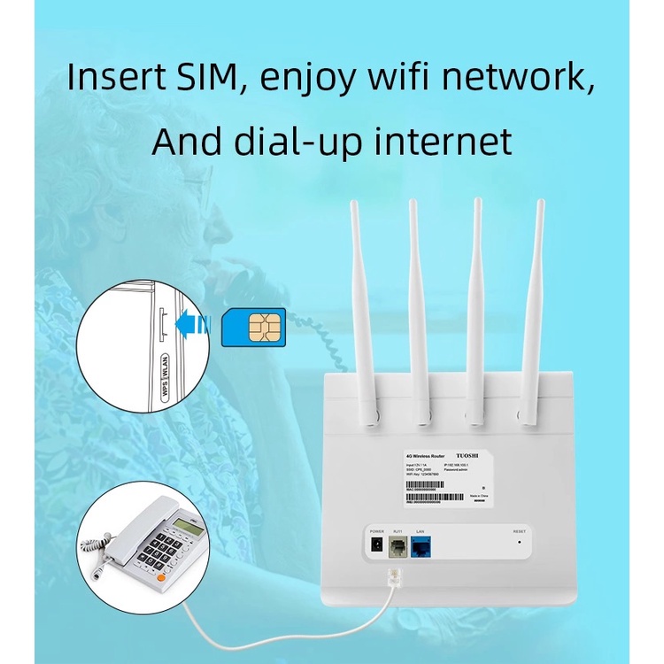 4G VolLTE Router โทรออก-รับสายเน็ต With Voice Call 300Mbps Wifi Hotspot ...