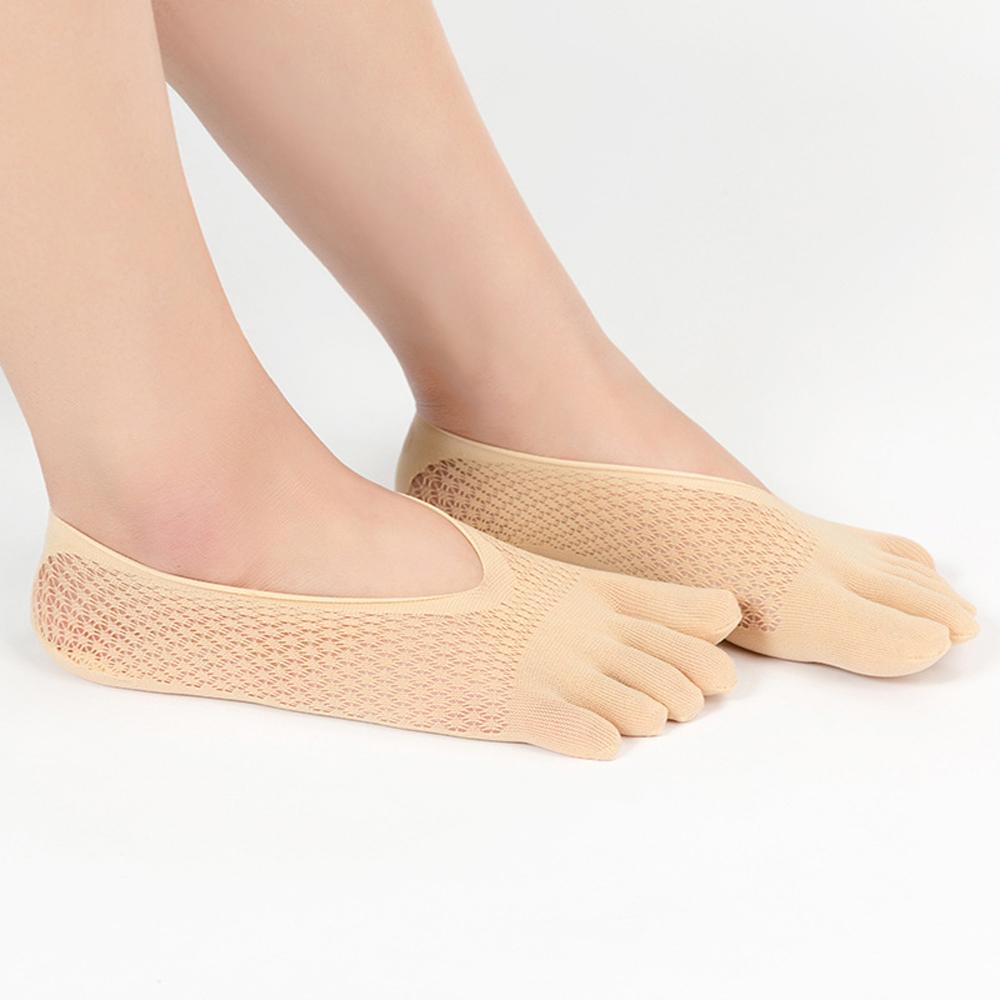 JAVIER Anti-skid Five-finger Socks Invisible Toe Short Socks Ankle ...