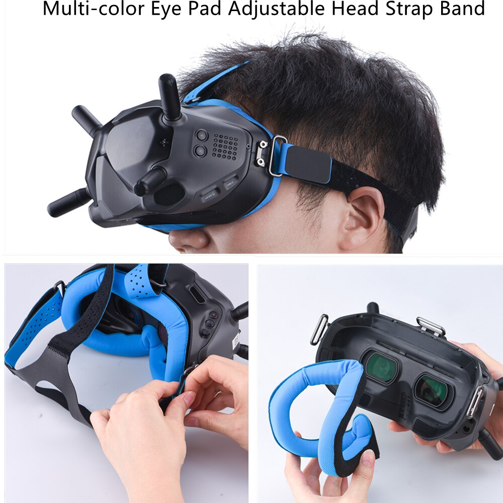 Eye Pad Adjustable Head Strap Band for DJI FPV Combo Goggles V2 Face ...
