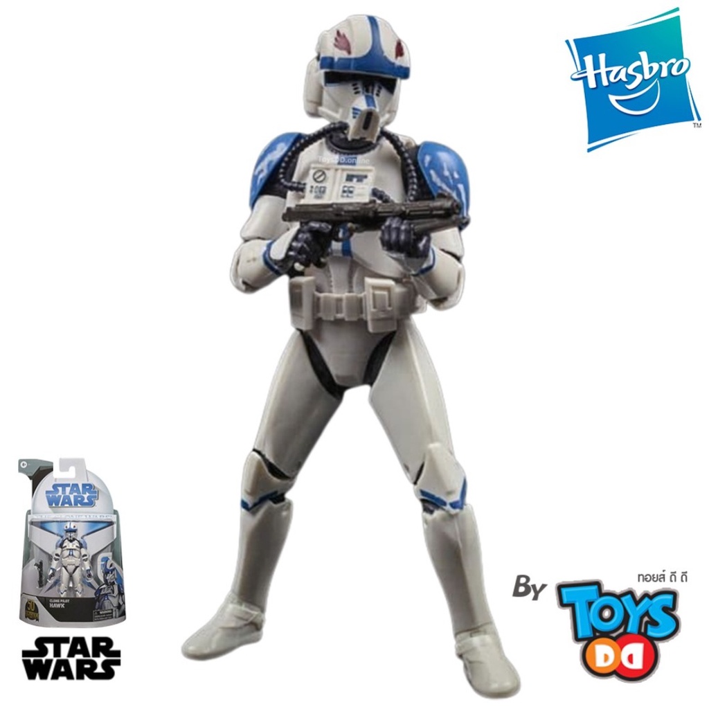 Hasbro Star Wars The Black Series Clone Wars Clone Pilot Hawk 6 Action ...