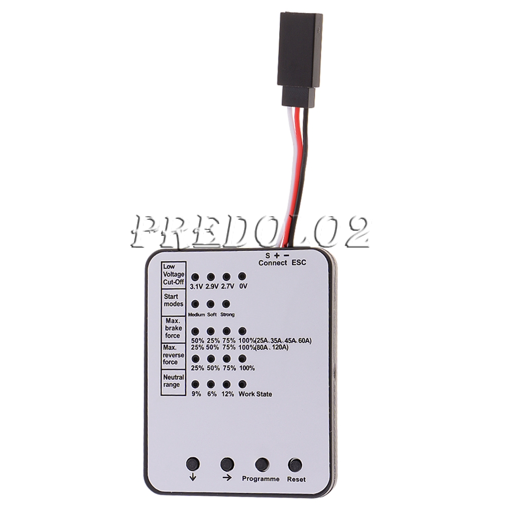 LED Programming Program Card ESC for RC Car Models Remote Control ...