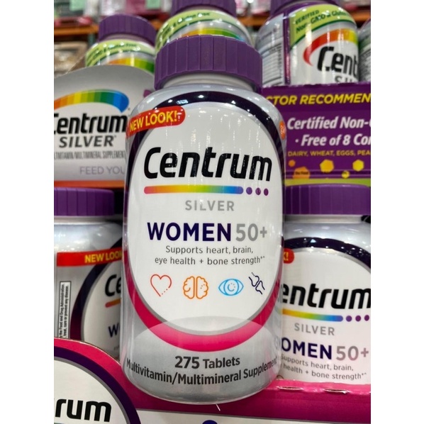 CENTRUM SILVER WOMEN 50MULTIVITAMIN MULTIMINERAL 100 TABLET เซนทรัม ...