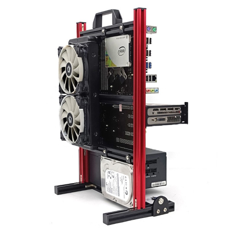 เคสคอมพิวเตอร์เดสก์ท็อป DIY /ITX,M-ATX,ATX/ เคสอลูมิเนียม diy /Open all ...