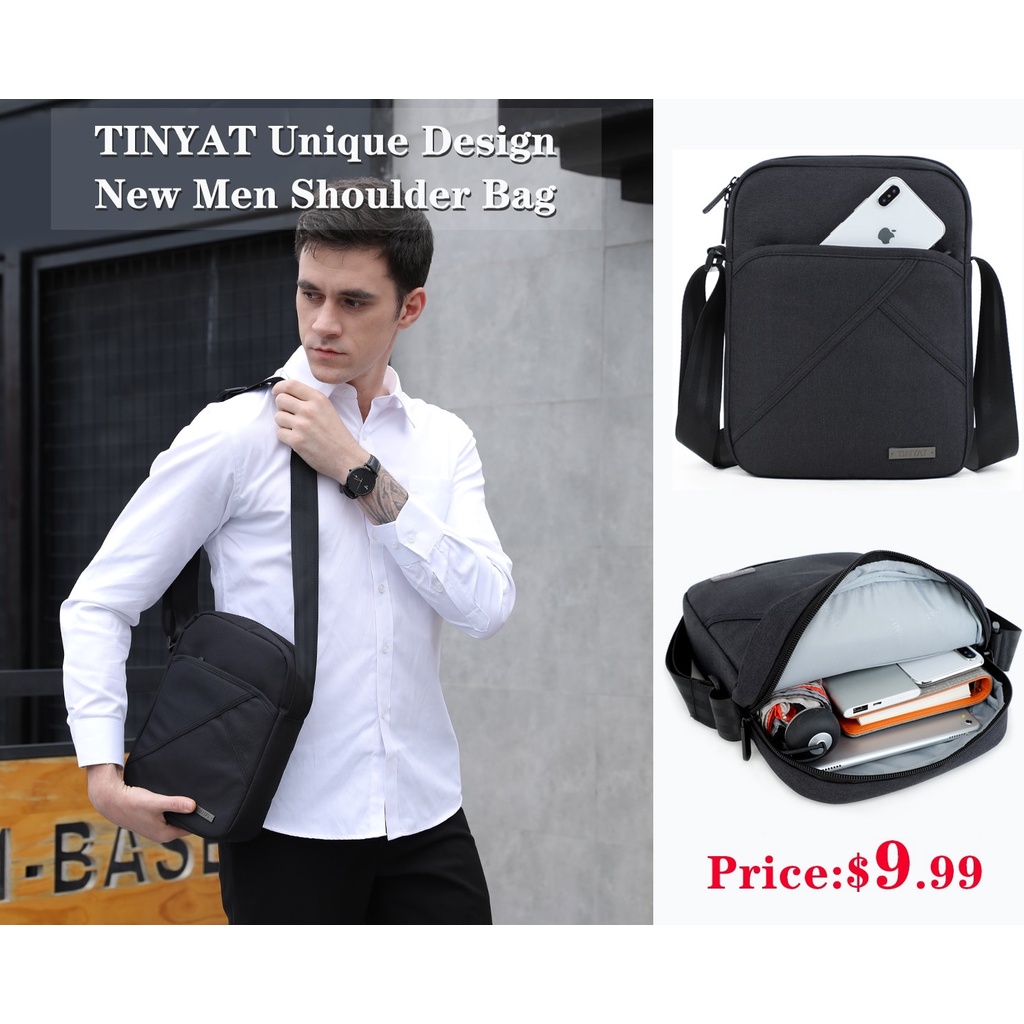 Please COD TINYAT Mens Bags Shockproof Men Shoulder bags for 9.7 pad ...