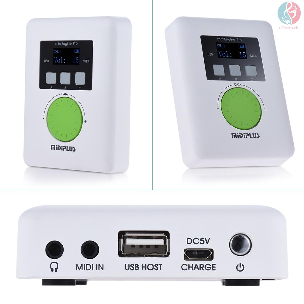 Midiplus Miniengine Pro โมดูลเสียงภายนอก Usb แบบชาร์จในตัวแบตเตอรี่ ...