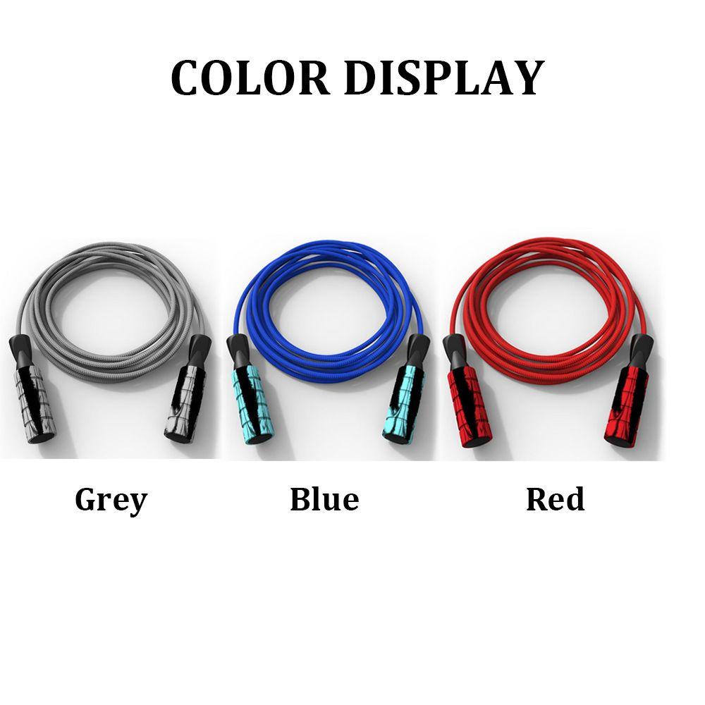 MAYSHOW Adult Kids Skipping Rope Adjustable Braided Cable Jump Rope ...