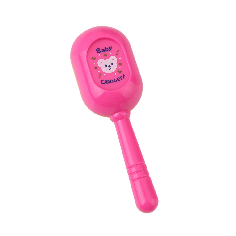 อุปกรณ์ดนตรี:5cs Baby Kids Wooden Roll Drum Handbell Rattles Toys ...