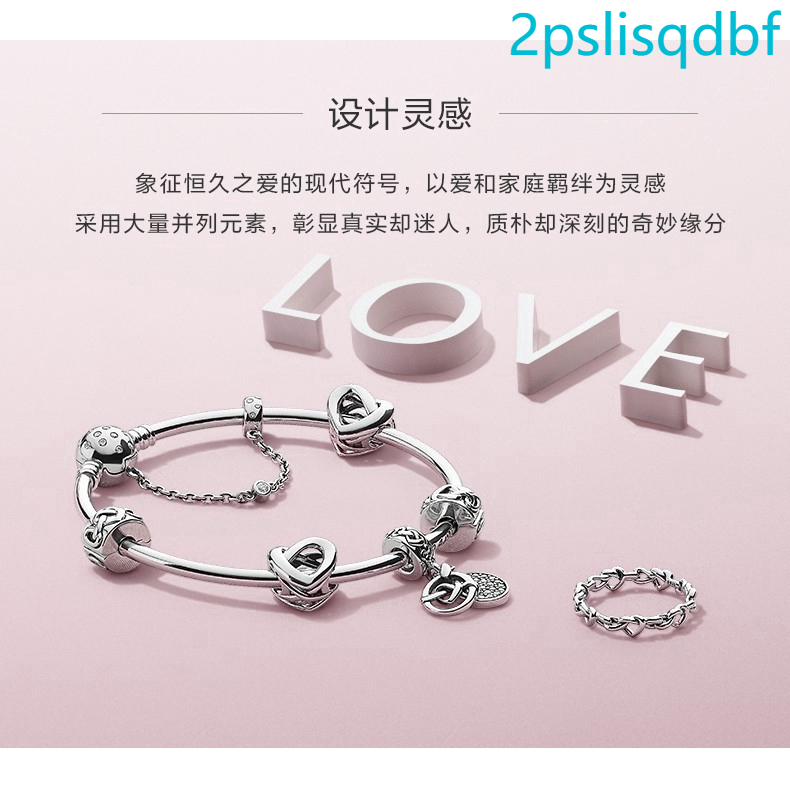 Swarovski สร้อยข้อมือเงินแท้ 100% Original Moments True Love First 925 ...