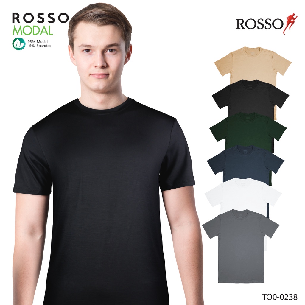 Rosso เสื้อคอกลม ผ้า MODAL รุ่น TO0-0238 (1 ชิ้นต่อแพ็ค) - rosso_store ...