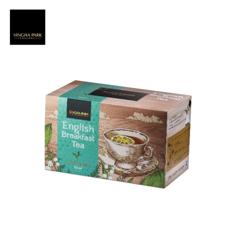 ชาผงอิงลิชเบรคฟาสต์ ชนิดซอง สิงห์ปาร์ค เชียงราย English Breakfast Tea ...