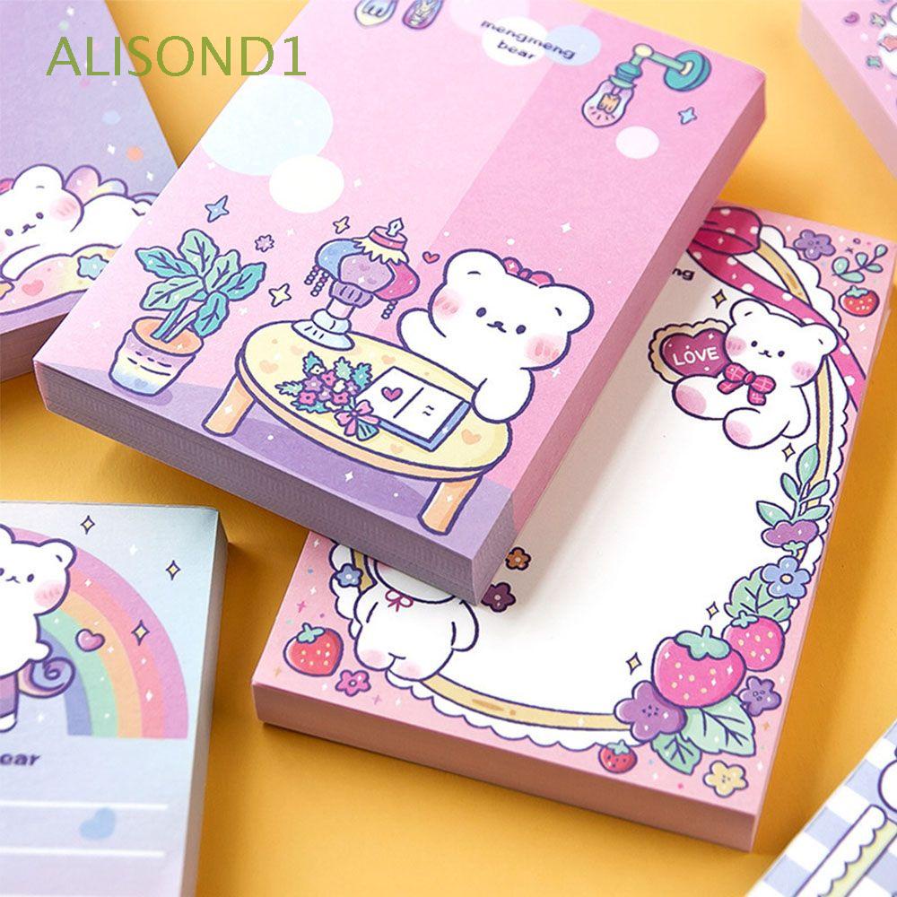 ALISOND1 80 Sheets Cartoon Memo Pads Rainbow Planner Stickers Kawaii ...
