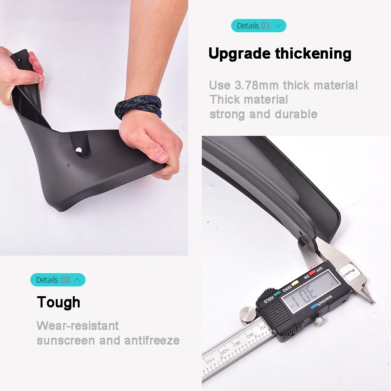 4x Car Front Rear Mud Flaps Mudguards Splash Guards Fender Flares for ...