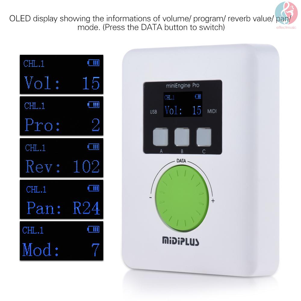 Midiplus Miniengine Pro โมดูลเสียงภายนอก Usb แบบชาร์จในตัวแบตเตอรี่ ...