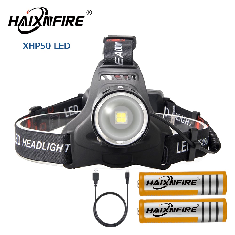 Haixnfire HP36 XHP-50 LED ไฟฉายคาดศีรษะ สําหรับตั้งแคมป์เดินป่า ...