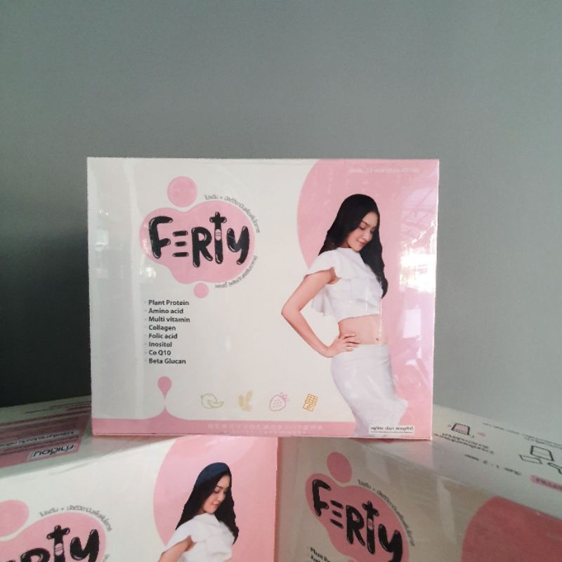 Ferty Protein โปรตีนferty (เฟอร์ตี้) 1กล่อง 12ซอง โปรตีนครูก้อย ของแท้100 - vision1990 - ThaiPick