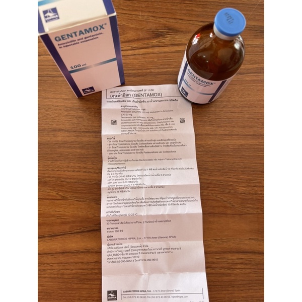 Gentamox เจนต้าม็อก 100 ซีซี - sittisaky - ThaiPick