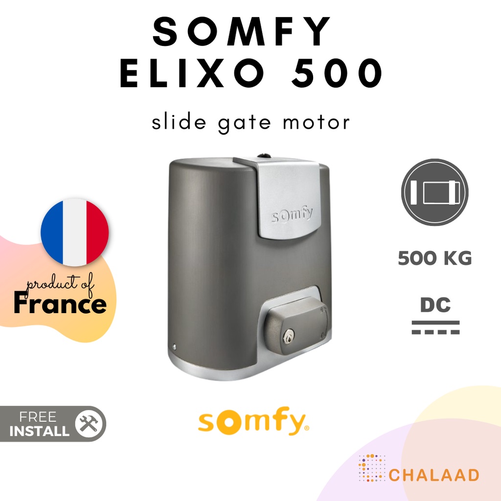 รวมติดตั้ง Somfy Elixo 500 มอเตอร์รั้ว สั่งผ่านมือถือ รั้วไฟฟ้า ประตู ...