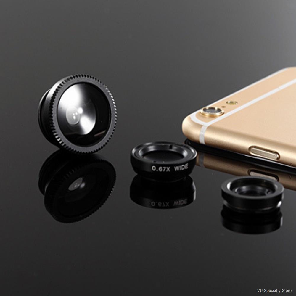 VU Specialty StoreUniversal Clip Lens 3in1 เลนส์มือถือ 3 มุมมอง เลนส์ ...