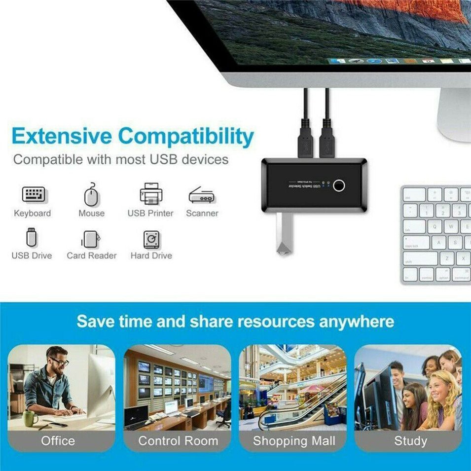คอมพิวเตอร์USB 3.0 Switch Selector 4 Port USB Sharing Switcher For PC ...