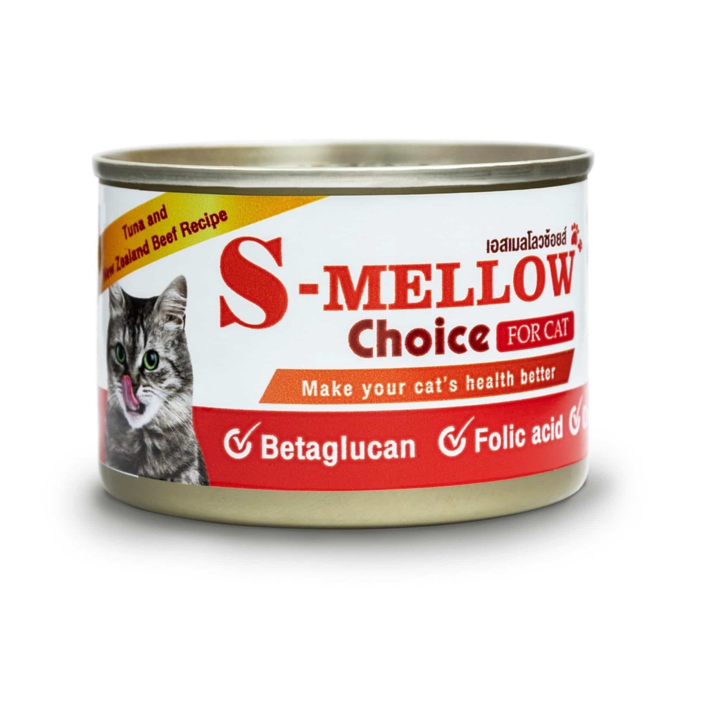 S-MELLOW Choice อาหารสำหรับสัตว์ป่วย พักฟื้น สำหรับสุนัขและแมว 160g ...