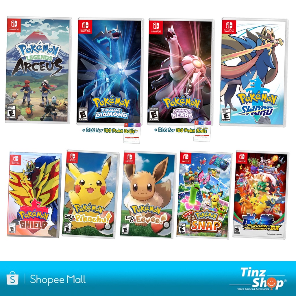 Nintendo Switch 9 Pokemon Game นินเทนโดสวิทซ์ ชุด 9 เกม โปเกมอน 9 ภาค ขายดี Arceus ใหม่ล่าสุด ...