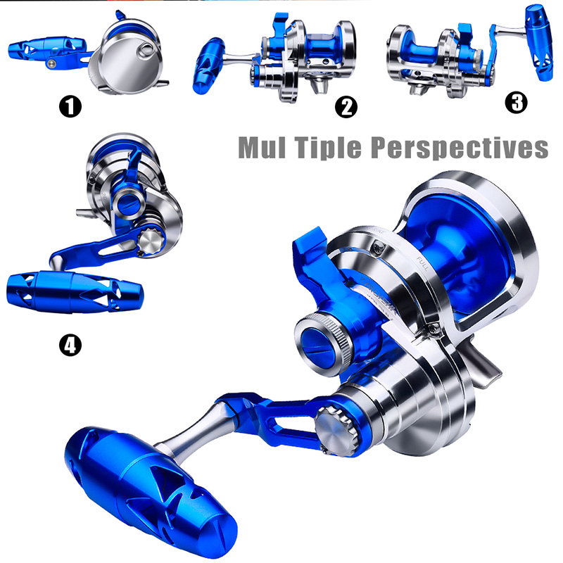 KATYUSHA Aluminum Jigging Reel Max Drag 40kg-88LB CNC Machined High ...