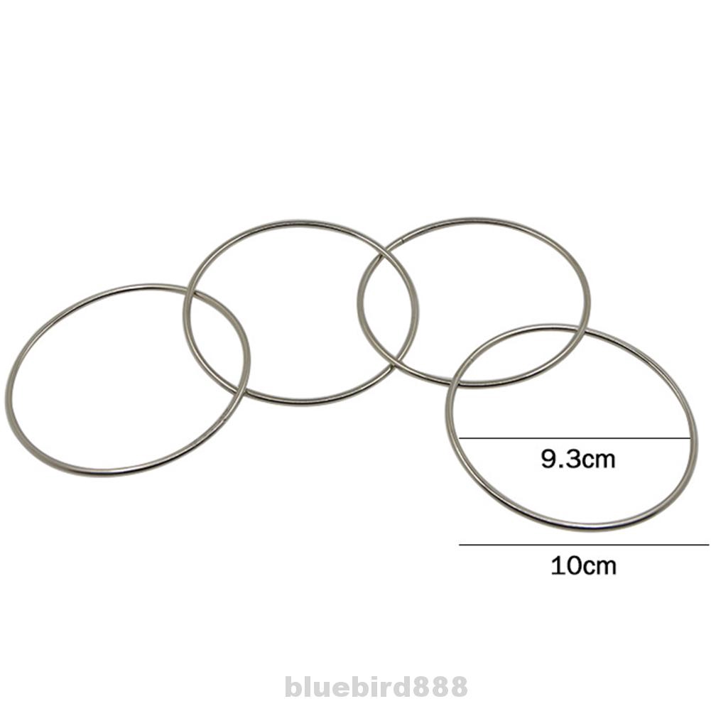 4pcsset Magic Prop Linking Ring Magician Fun Metal Show Stage Toys ...
