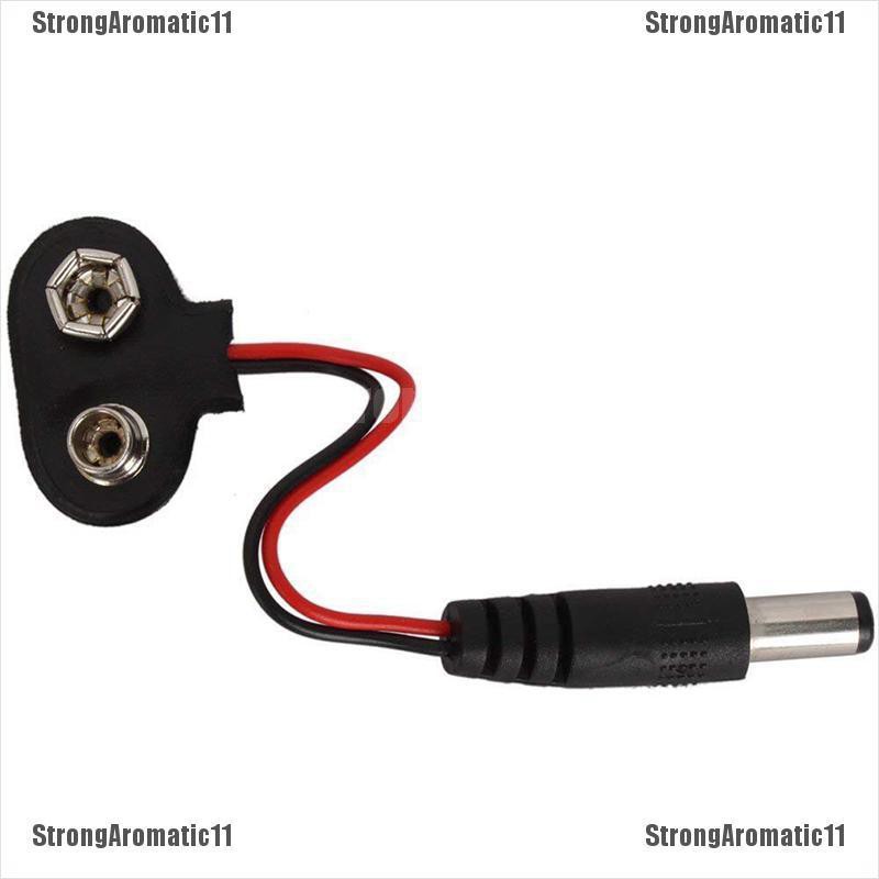 (cod stro) 5 ชิ้น t type 9 v dc power cable barrel แจ็คเชื่อมต่อสาย ...