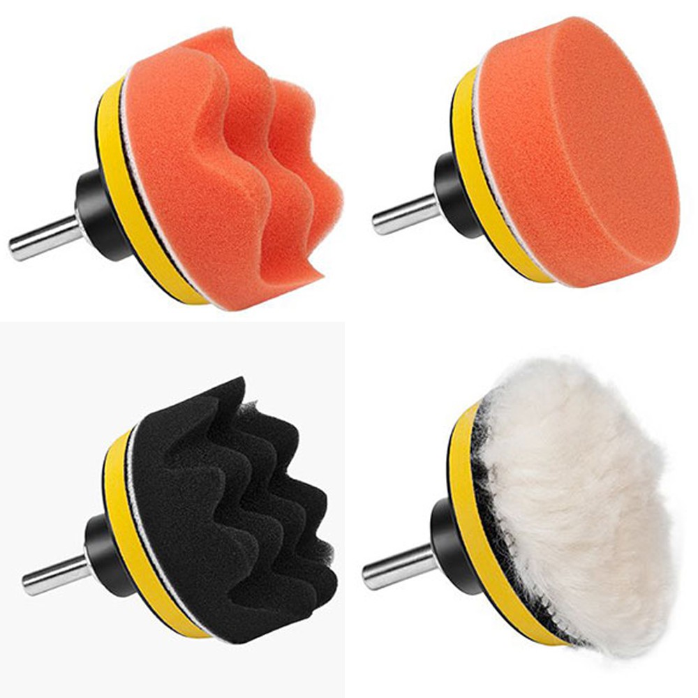 7/3Pcs Car Polishing Disc SelfAdhesive Waxing Sponge Wheel Wool ...