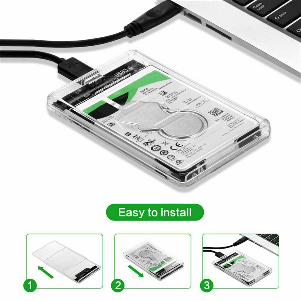 ฮาร์ดดิส 3.0 and SSD SATA Interface External Gard Drive Clear with fast ...