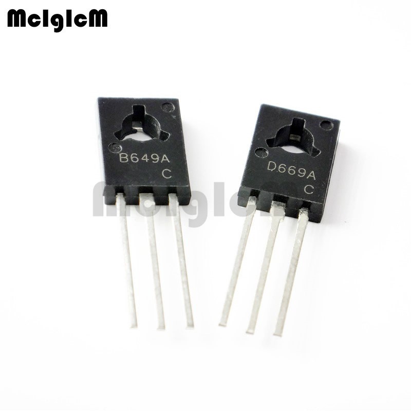 ไอซีวงจรรวม (B649 2SB649 5 ชิ้น + D669 2SD669 5 ชิ้น ) TO-126 10 ชิ้น ...
