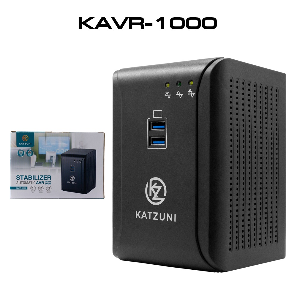 Stabilizer [1000VA 500W] เครื่องปรับแรงดันกันไฟตก ไฟเกิน ไฟกระชาก ...