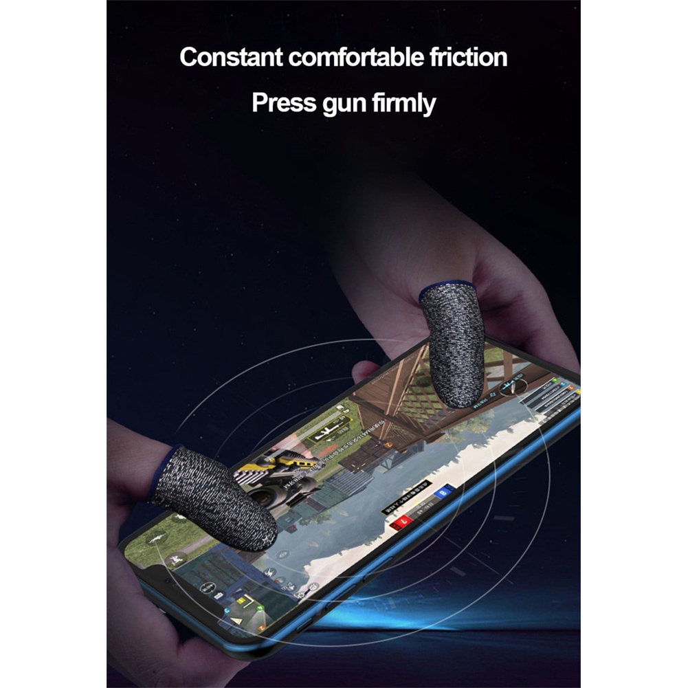 12 ชิ้น GAMING นิ้วมือ Breathable ปลายนิ้วสำหรับเกม Anti-เหงื่อหน้าจอ ...