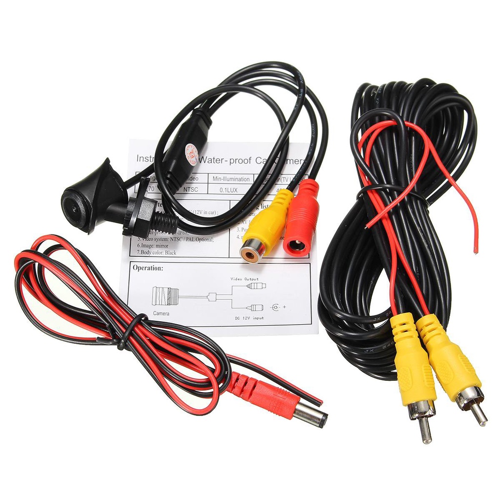 170 Wide Degree Logo Embedded For Toyota Night Vision CCD Car Front ...