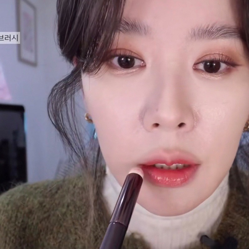 แปรงเกลี่ยลิป เกลี่ยรองพื้น ขนนุ่ม เกลี่ยขอบปาก ทาขอบปาก ฟุ้งๆ สไตล์เกาหลี E040 - kokanfung ...