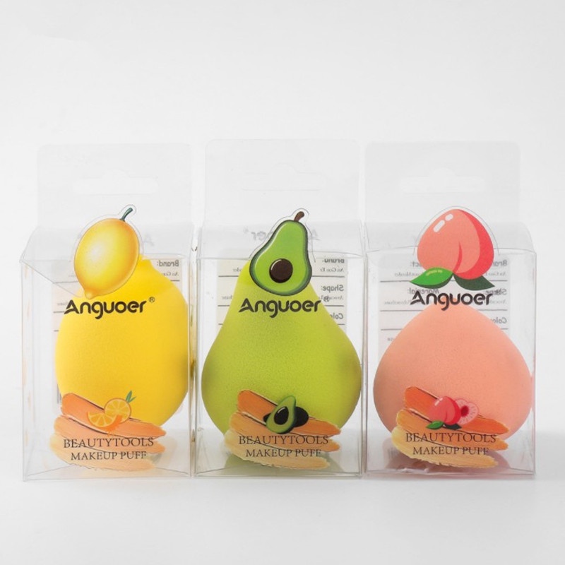 1PCS Fruit Shape Makeup Sponge Cosmetic Puff Foundation Mix Powder ...