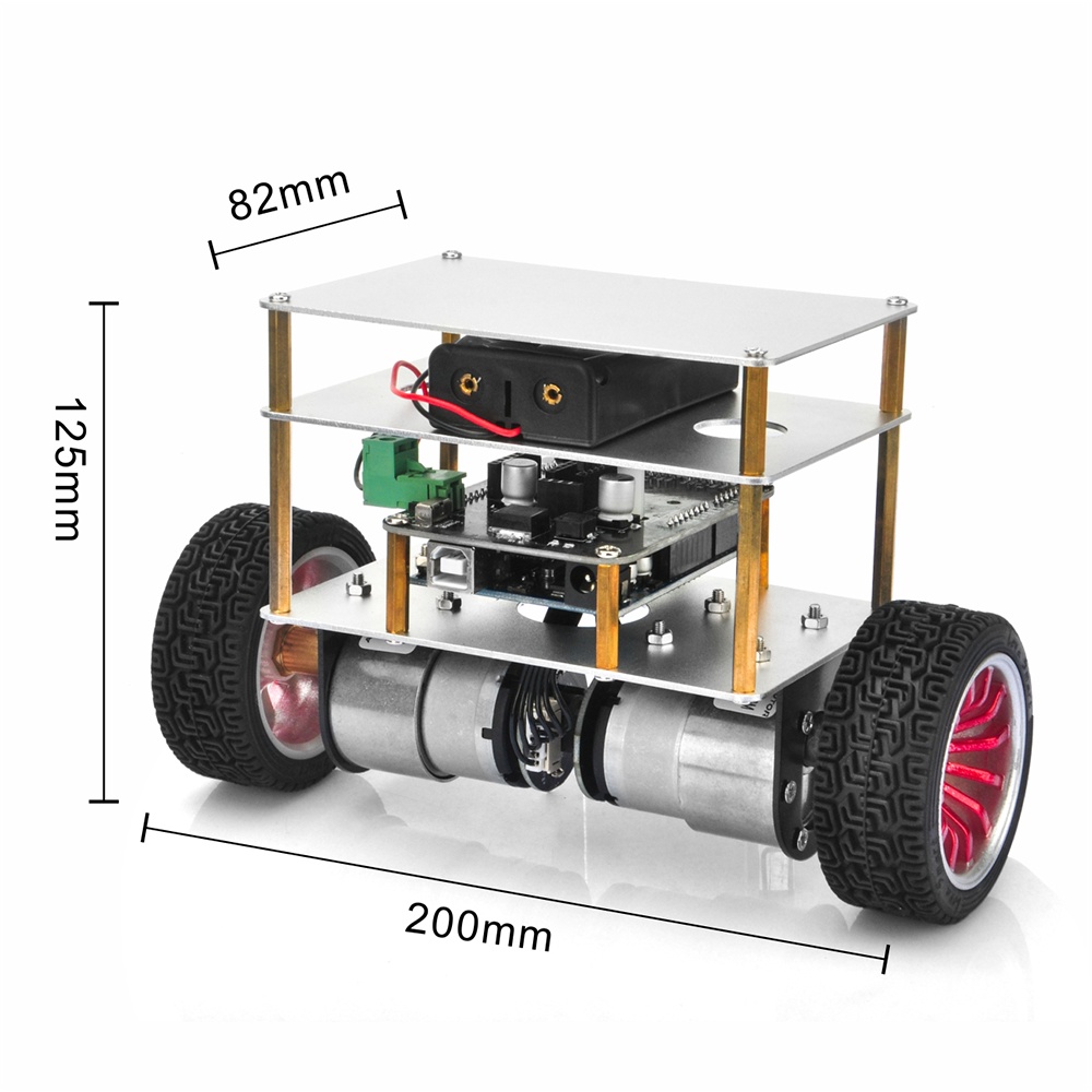 พร้อมจัดส่งทันที ชุดเรียนรู้ Arduino 2WD Smart Balancing Car เสริมทักษะใหม่ด้วยหุ่นยนต์2ล้อ self ...