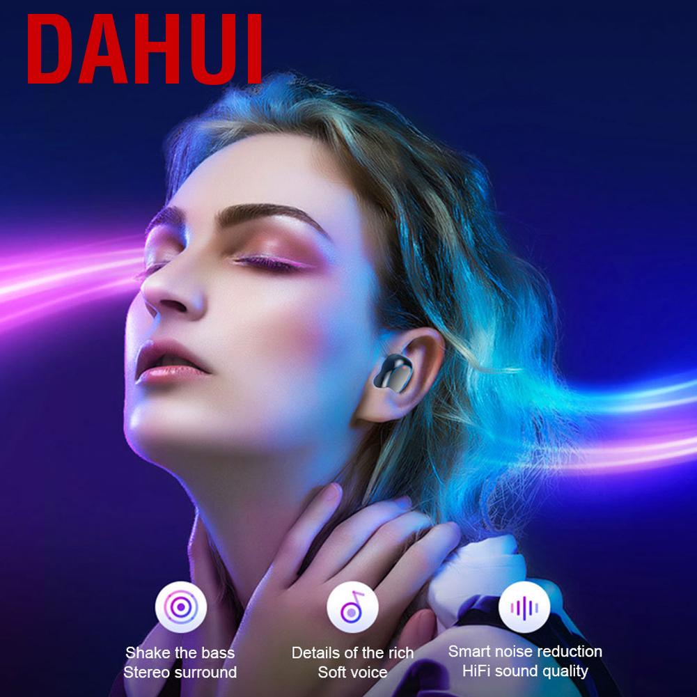 Dahui กล่องชาร์จหูฟังบลูทูธไร้สาย พร้อมจอแสดงผลดิจิทัล ระบบสัมผัสอัจฉริยะ สําหรับออกกําลังกาย ...