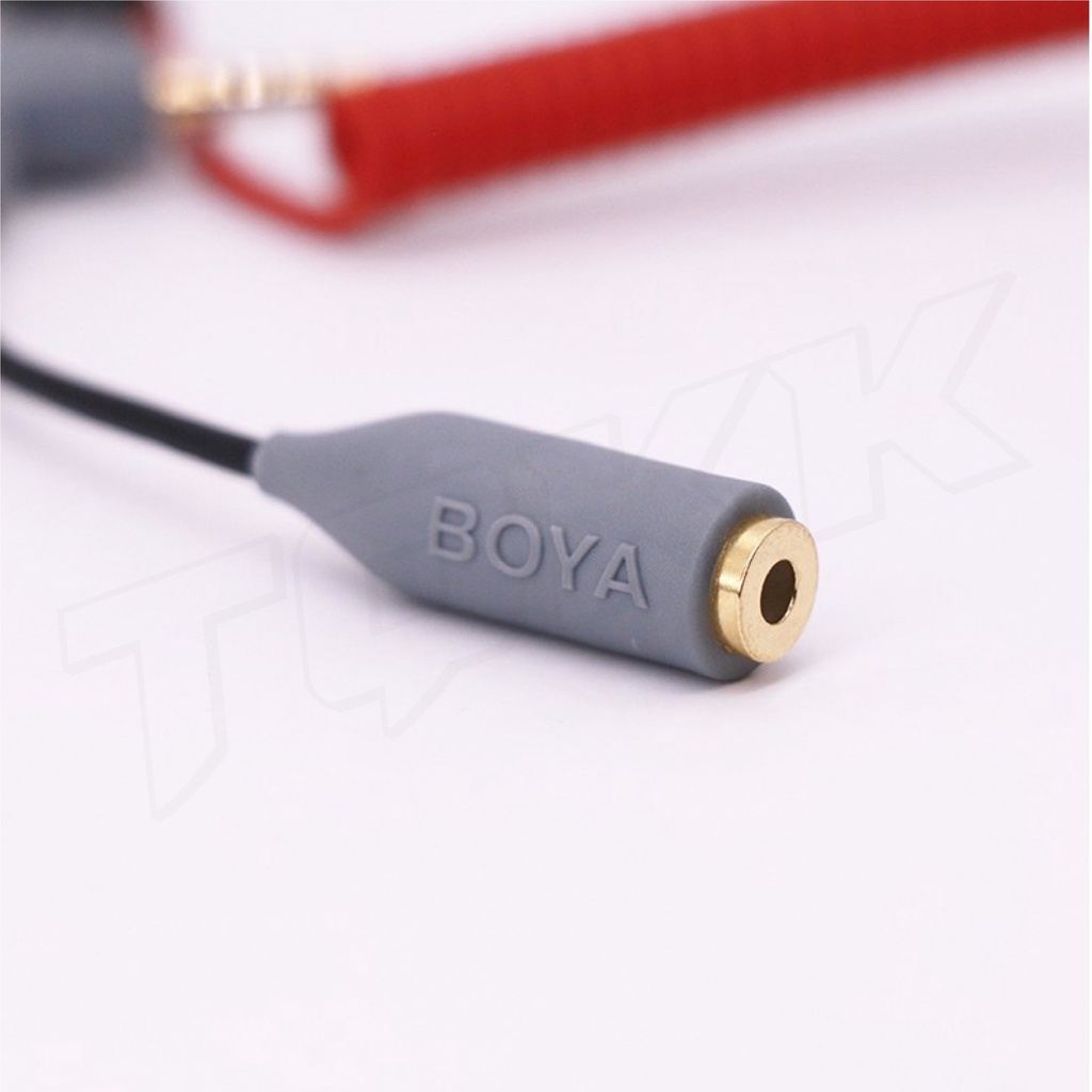 BOYA BY-CIP2 3.5MM TRS TO TRRS ADAPTOR สายแปลง ไมโครโฟน กล้องต่อมือถือ สายต่อแปลงหัวเสียบของ ...