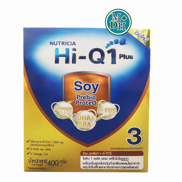 Hi-Q1 Hi Q1 HiQ1 Plus Soy ไฮคิว 1 พลัส ซอย พรีไบโอโพรเทก สูตร 3 นมผง ...
