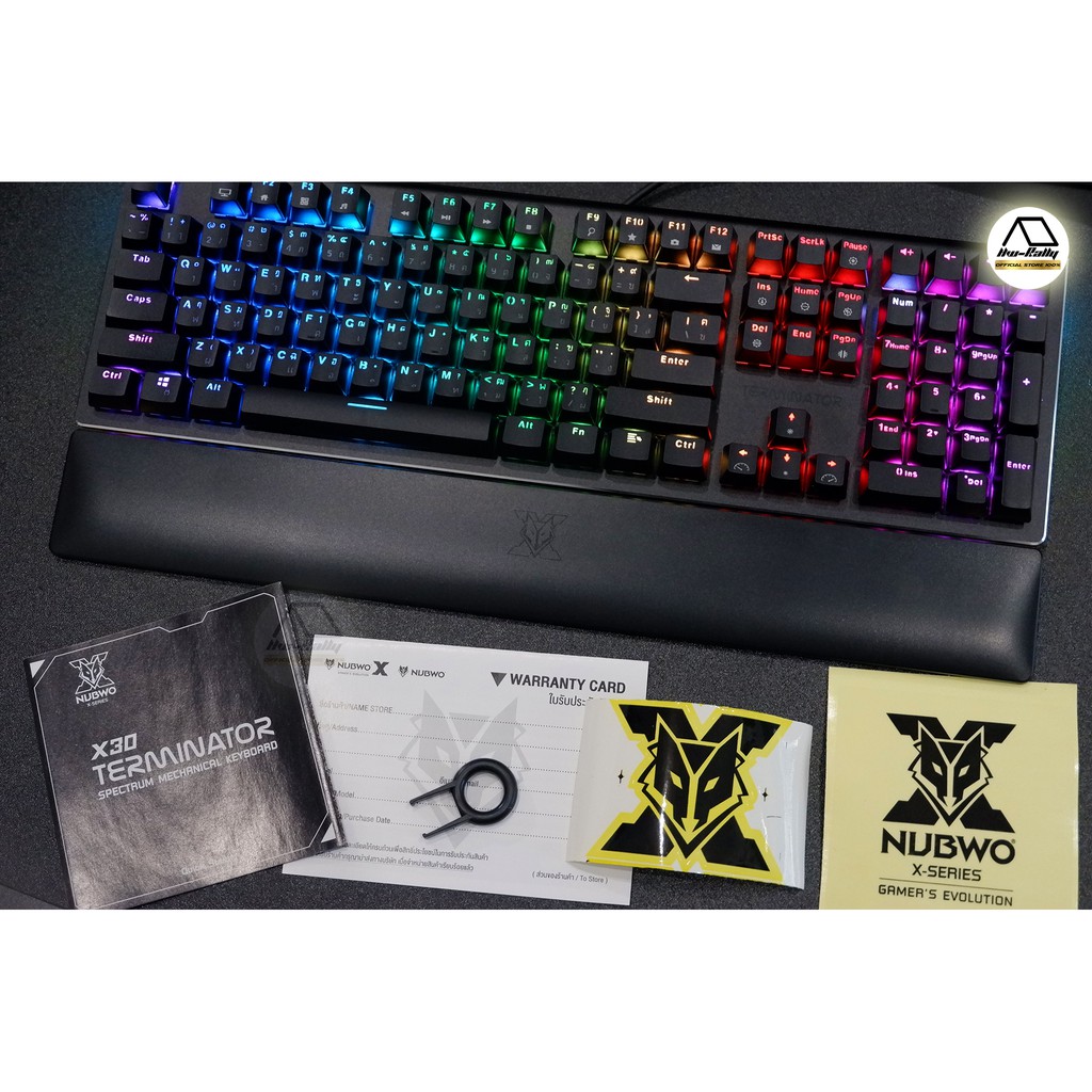 มีของพร้อมส่ง รุ่นขายดีNubwo X30 Terminator Spectrum Mechanical ...