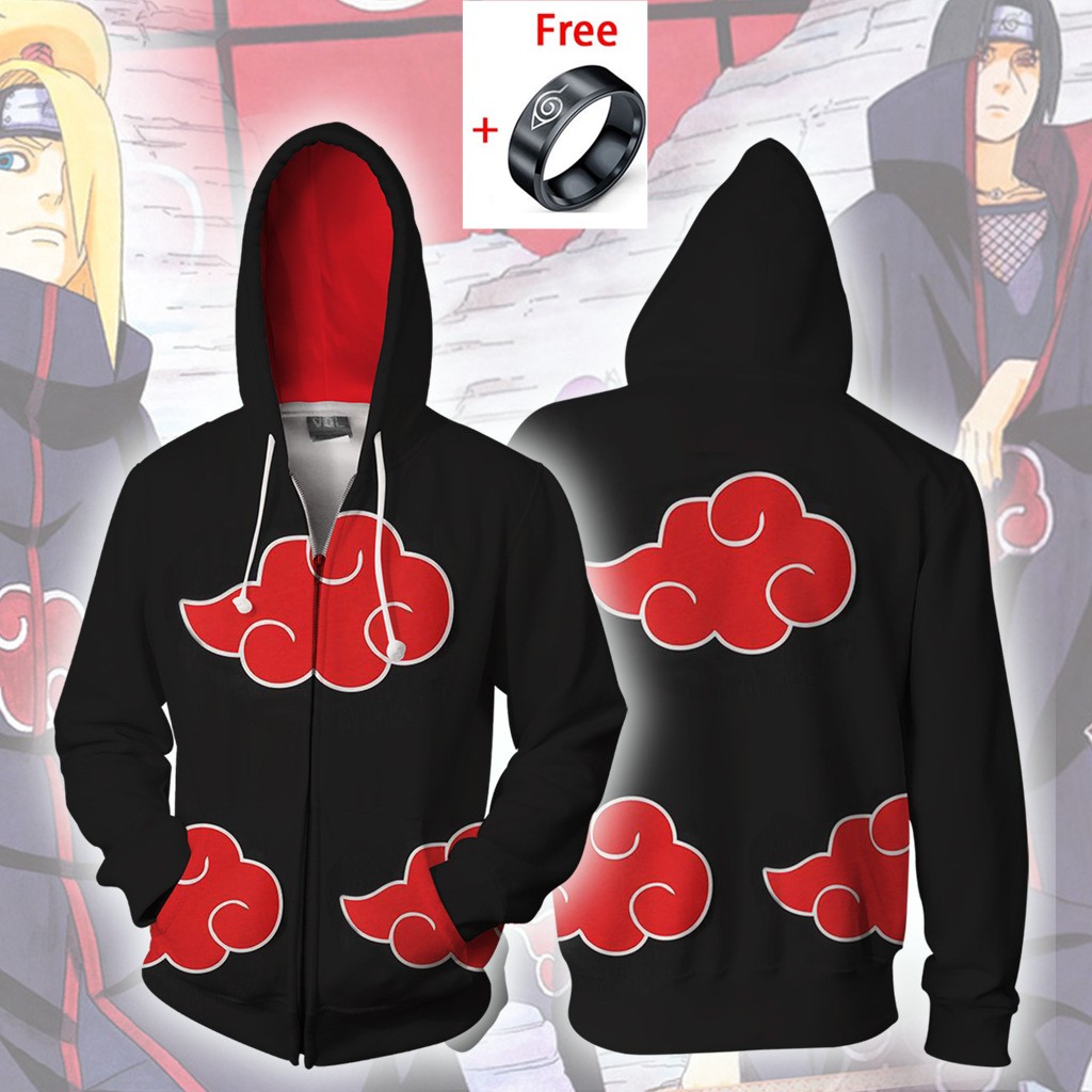 Naruto series Akatsuki Naruto Sasuke 3D sweater digital print pullover ...