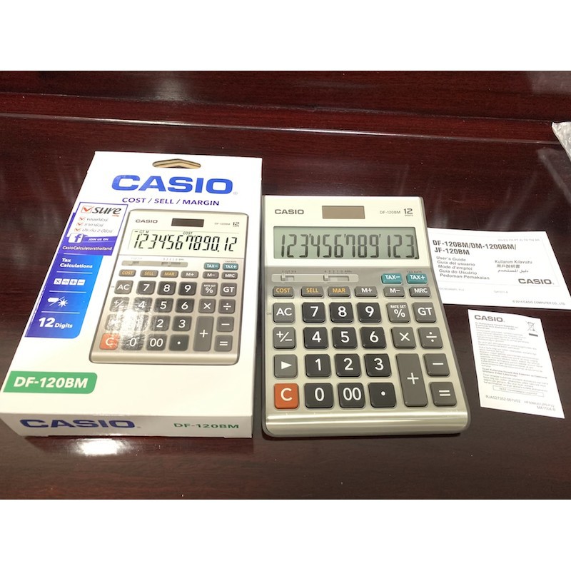 เครื่องคิดเลข Casio เครื่องคิดเลข ตั้งโต๊ะ รุ่น DF-120BM ของใหม่ ...