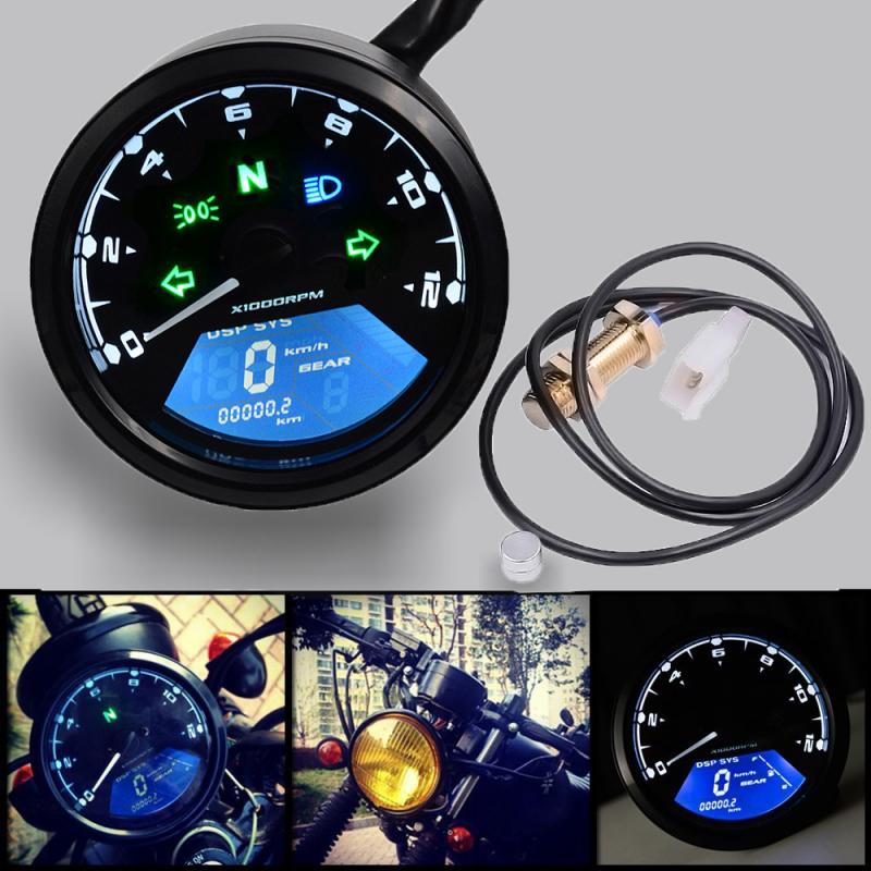In StockDC 12V Motorcycle Digital Instrument Speedometer Odometer ...