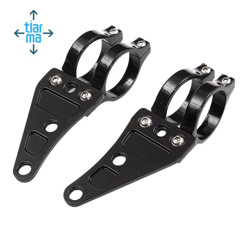 2Pcs Motorcycle Headlight Mounting Bracket Head light Holder 41Mm Turn ...