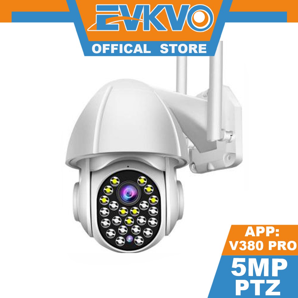EVKVO - 26 LEDs การมองเห็นกลางคืนแบบสีเต็มรูปแบบ - V380 PRO APP UHD 5MP ...